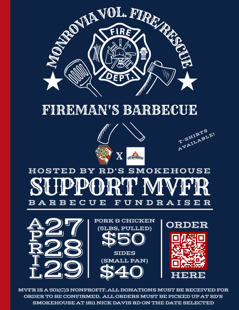 Fireman's Barbecue | Monrovia Volunteer Fire Rescue